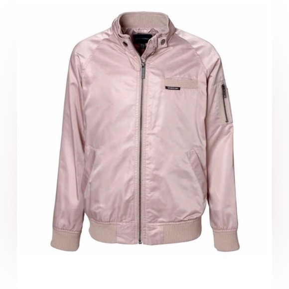 Members Only | Jackets & Coats | Light Pink Satin Members Only Bomber ...